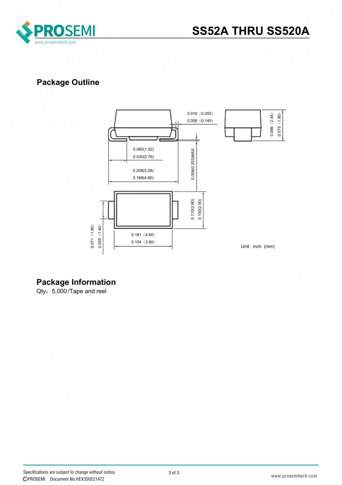 SS520A technical document page 3