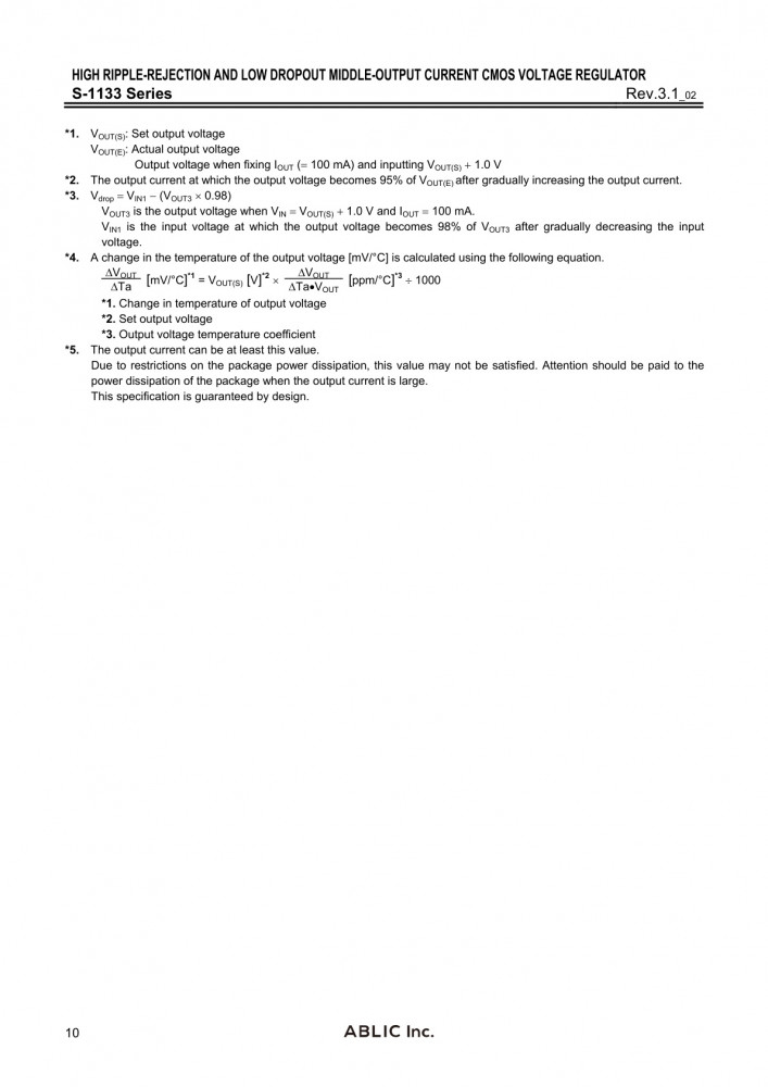 S-1133 datasheet page 10