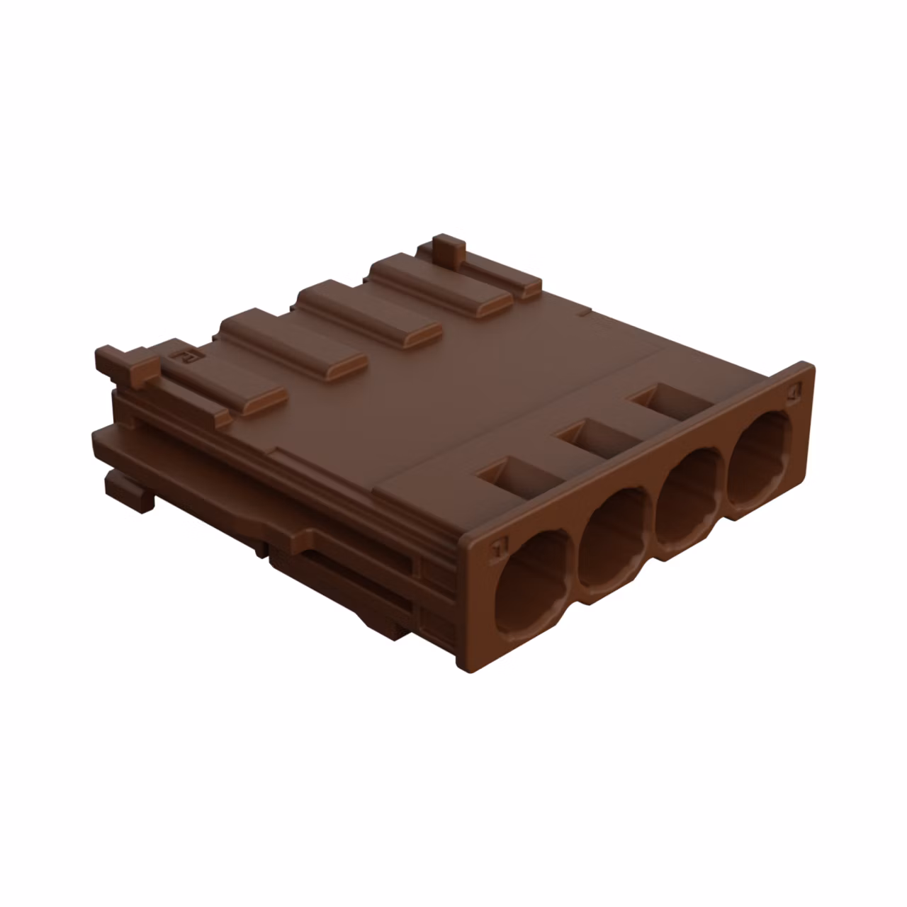 MX-DaSH 6.3/4.8K Terminal Receptacle Cartridge, 3 Circuits, Keying Option B, Natural (White)