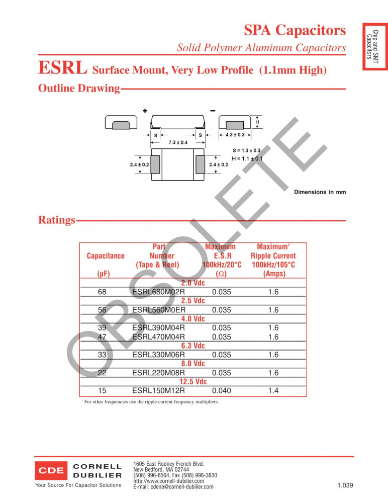 CDE SPA capacitor datasheet page 5