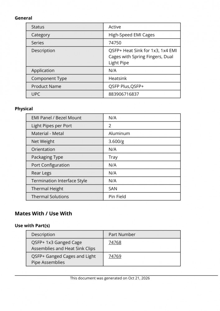 Molex 747500308 product documentation image 2