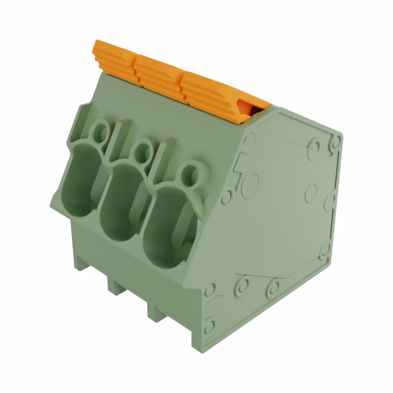 7.50mm Pitch Lever Activated Fixed Mount PCB Terminal Block, 35° Wire Entry, Left Rear Terminal, 3 Circuits for sale