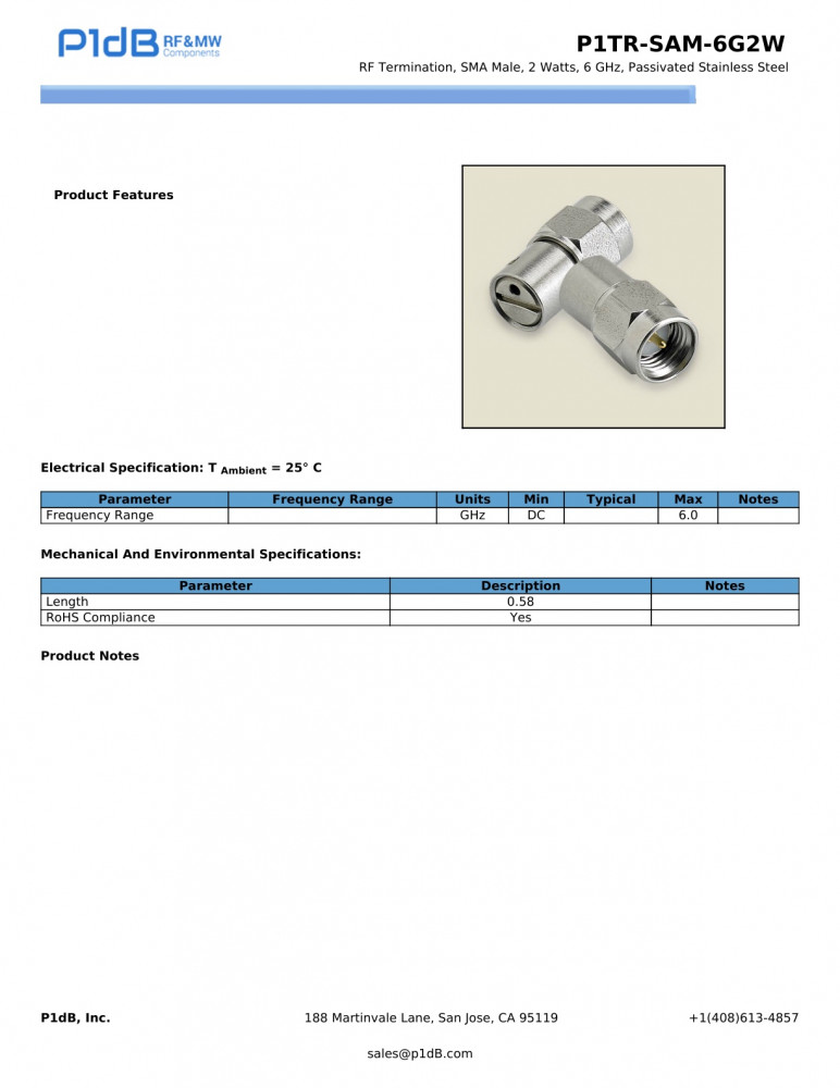 P1TR-SAM-6G2W product document preview