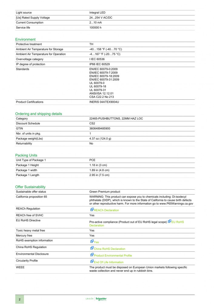 XB4BP483BM5GEX technical document page 2