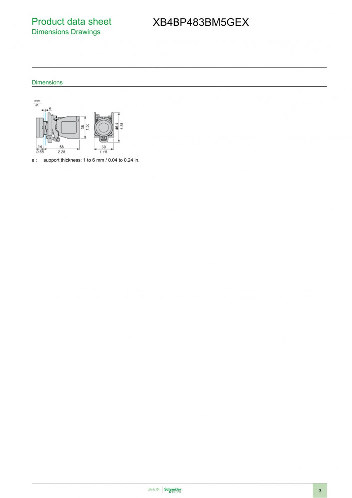 XB4BP483BM5GEX technical document page 3