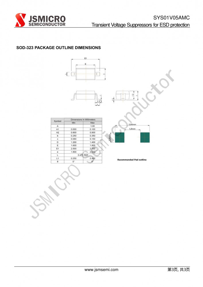 SYS01V05AMC datasheet page 3