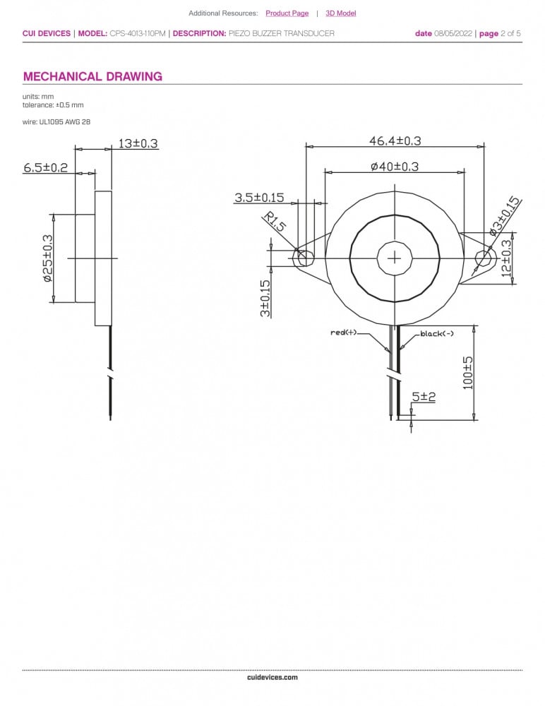 CPS-4013-110PM datasheet page 2