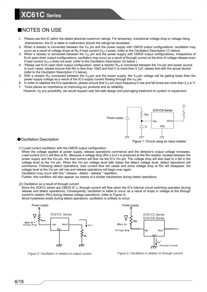 XC61C datasheet page 6