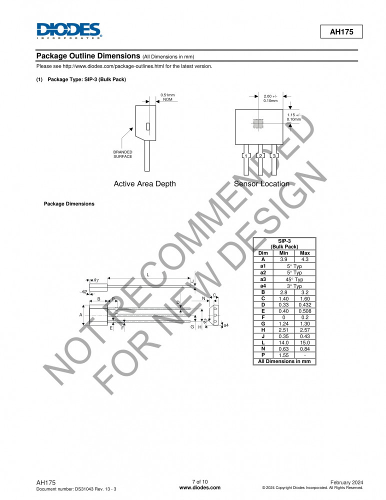 AH175 datasheet page 7