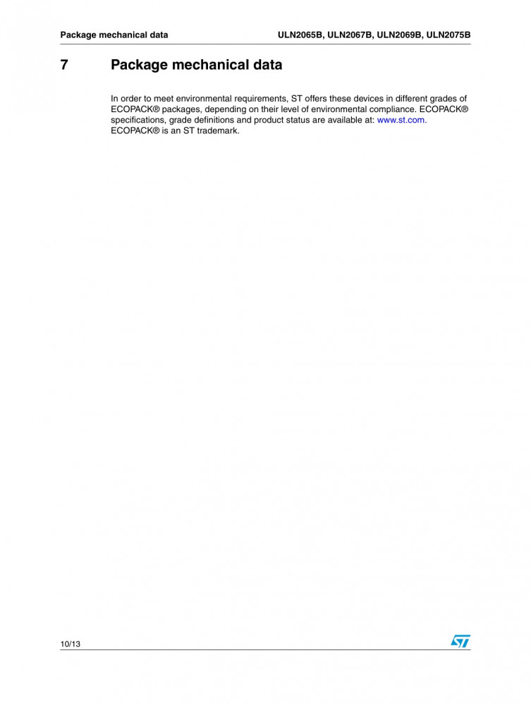 ULN2065B datasheet page 10