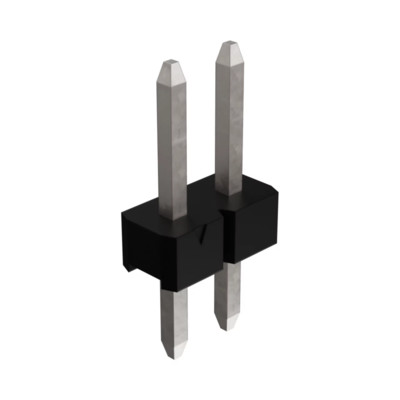 2.00mm Pitch Milli-Grid Header, Vertical, Through Hole, Breakaway, 2 Circuits, 2.50µm Tin (Sn) Plating, Mating Pin Length 4.00mm, Tail Length 2.70mm, Lead-Free for sale