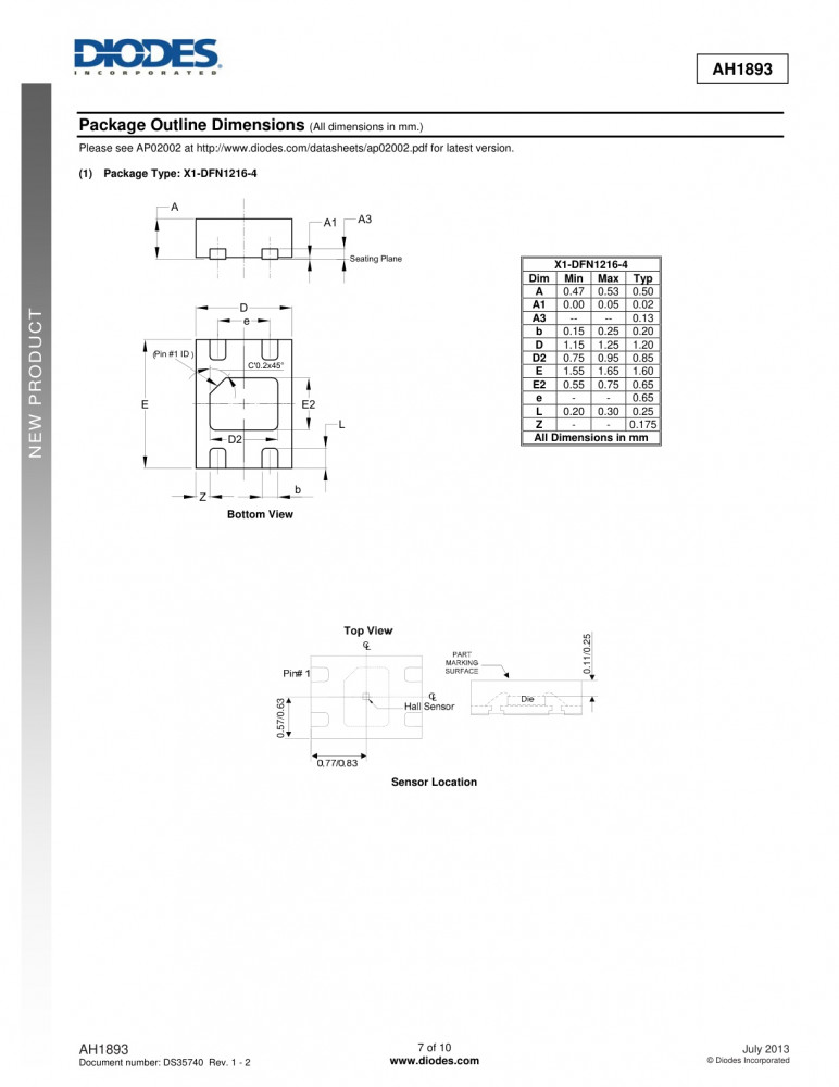 AH1893 datasheet page 7