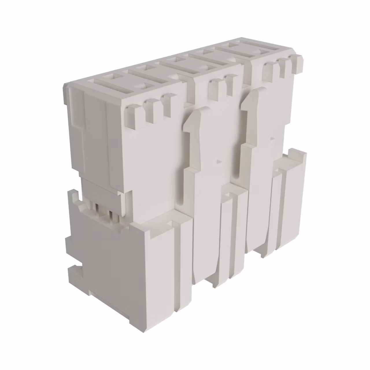 iPass I/O Surface Mount Receptacle, 0.80mm Pitch, Vertical, Internal Assembly with Shell, 36 Circuit, 0.76µm Gold (Au), Retention-Fit Shell Option, Tail Length 1.96mm, Left Key