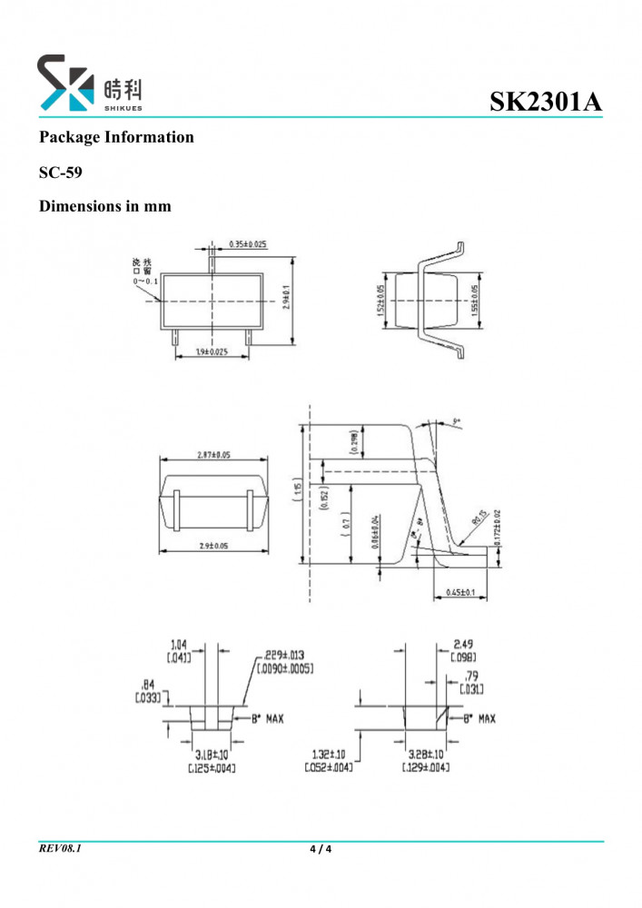 SK2301A datasheet page 4