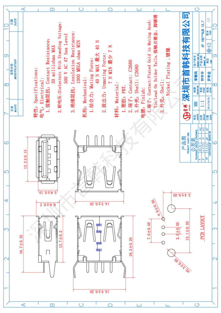 AF 180°WJB13.7 specification page 1