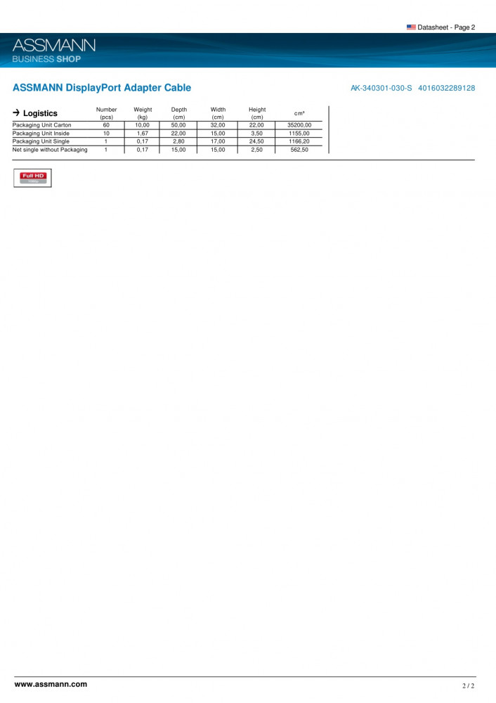 AK-340301-030-S technical document page 2