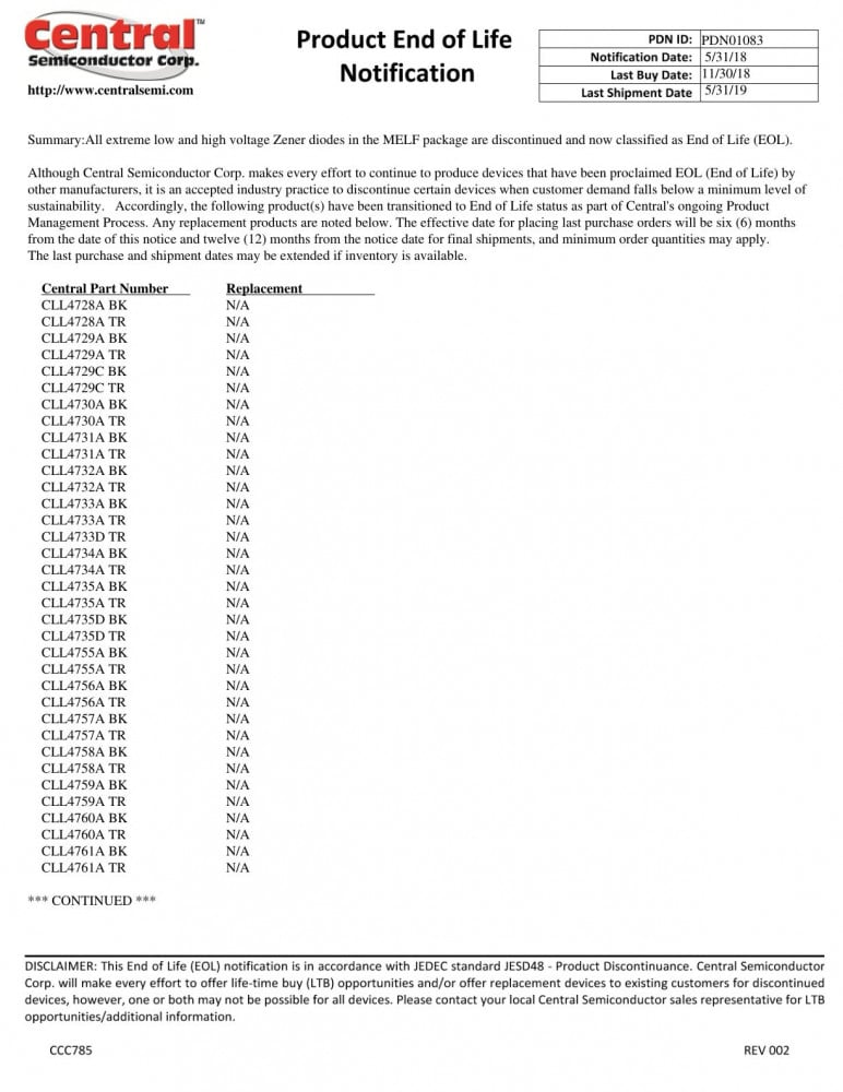 Central datasheet page 5