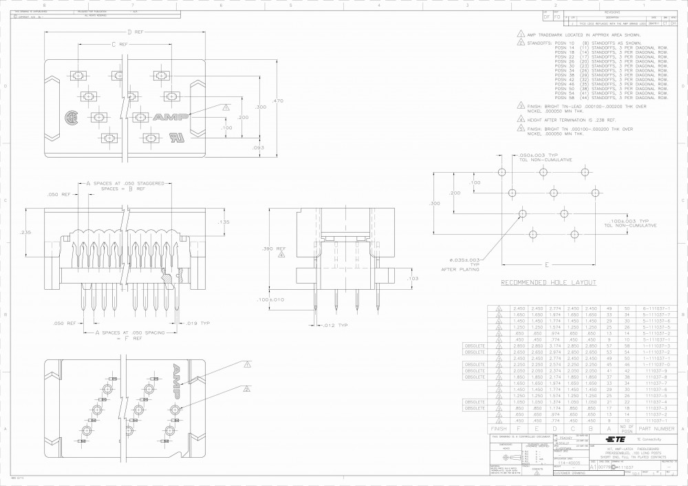 TE Connectivity 111037-5 technical drawing