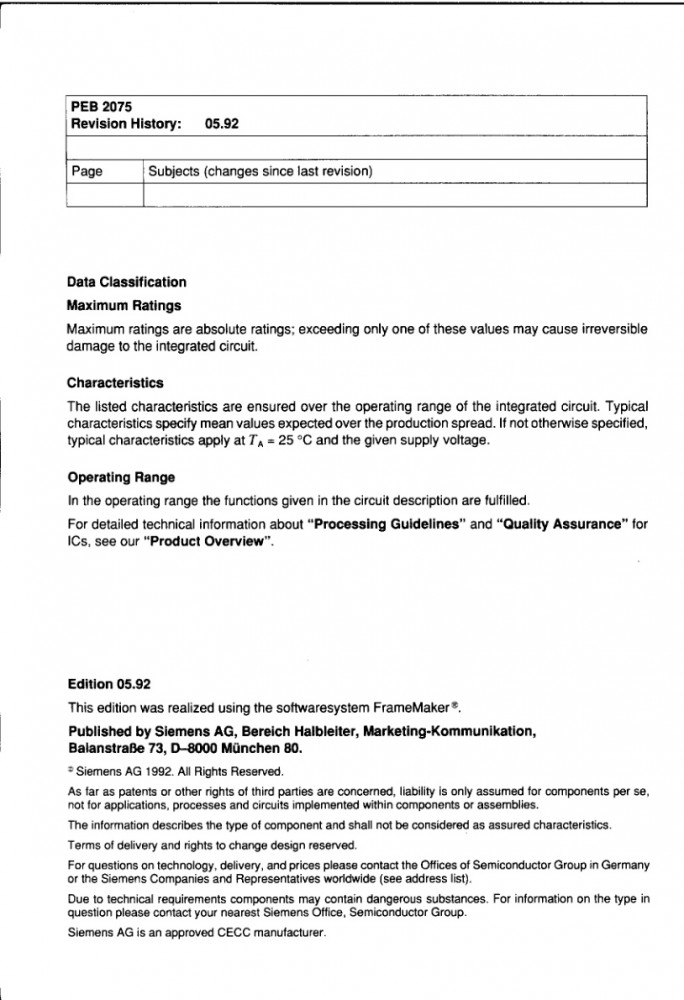 PEB2075 technical document page 3