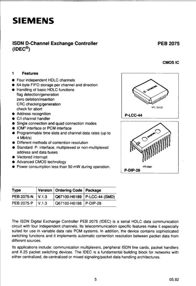 PEB2075 technical document page 6