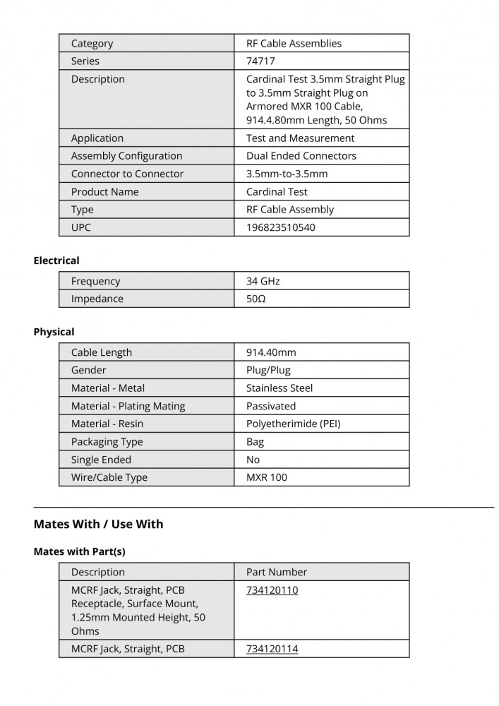 Technical document preview 2 for MOLEX 732390252