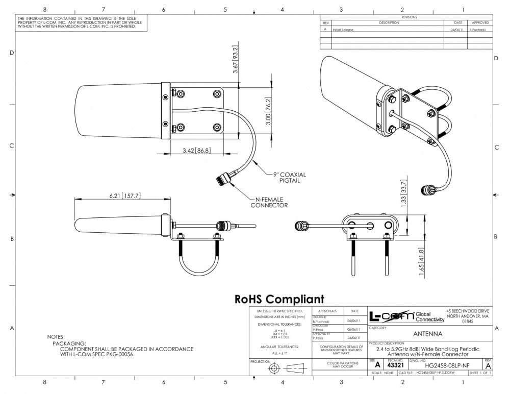 HG2458-08LP-NF technical document page