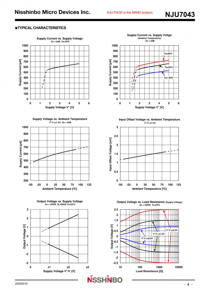 NJU7043 datasheet page 4