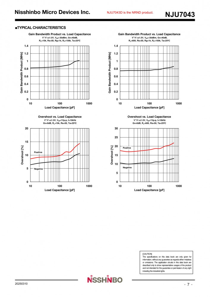 NJU7043 datasheet page 7