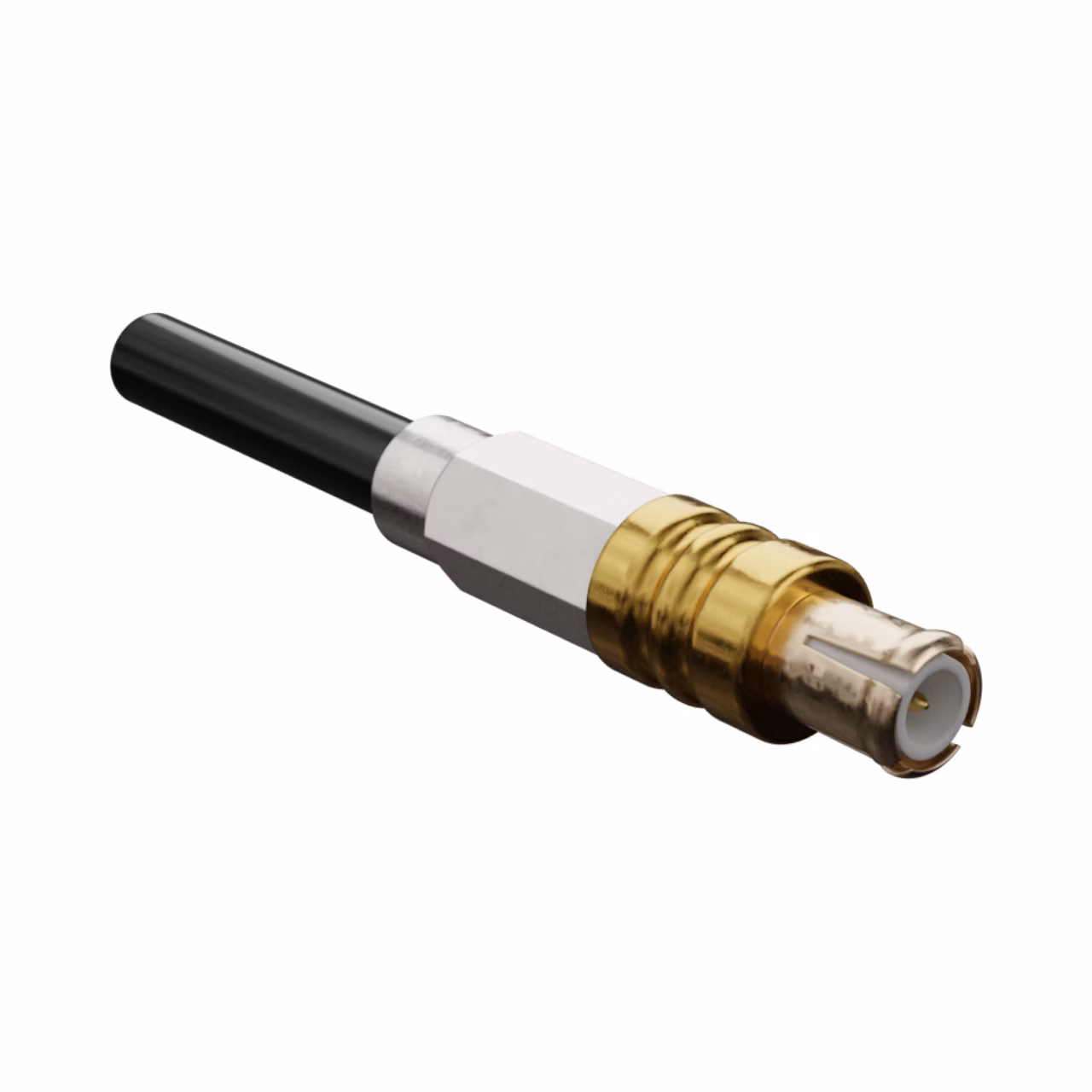 MCX Plug, Straight, Crimp, RD-316 Cable, Die Cast Body, Gold (Au) Plated, 50 Ohms for sale