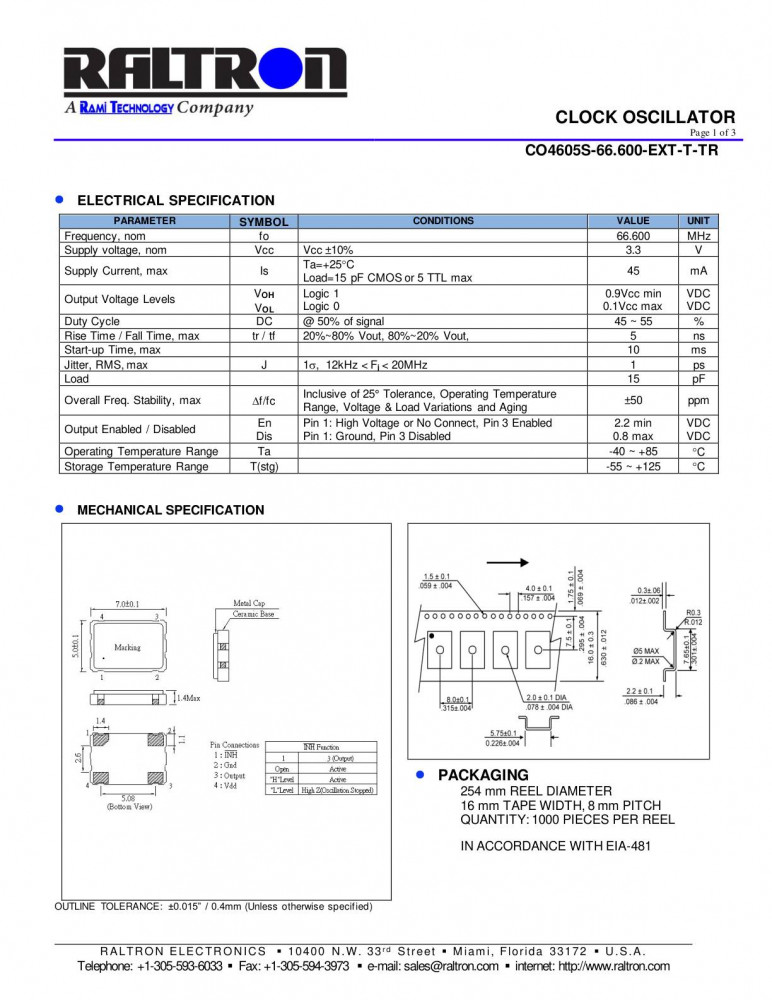 CO4605S-66.600-EXT-T-TR datasheet page 1