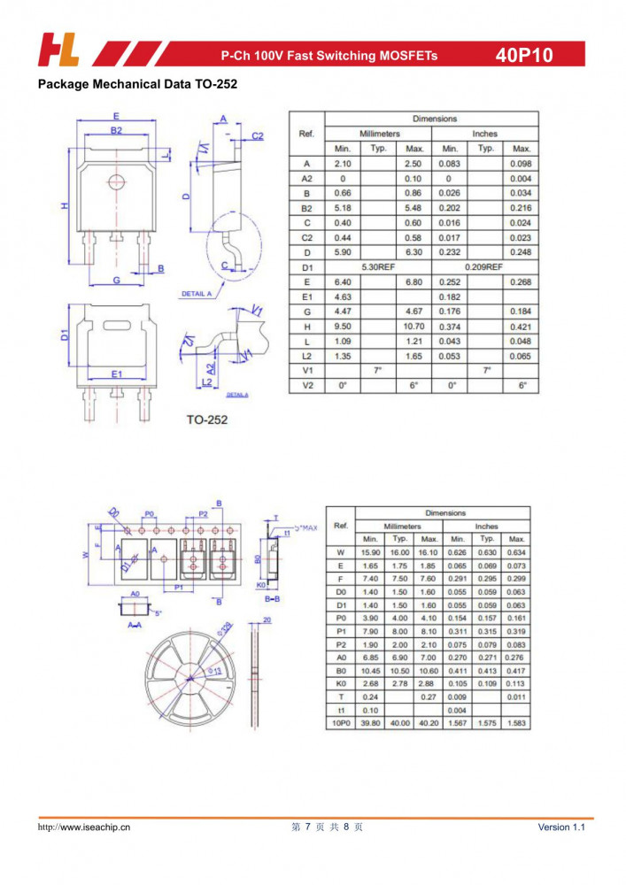 HL 40P10 datasheet page 7