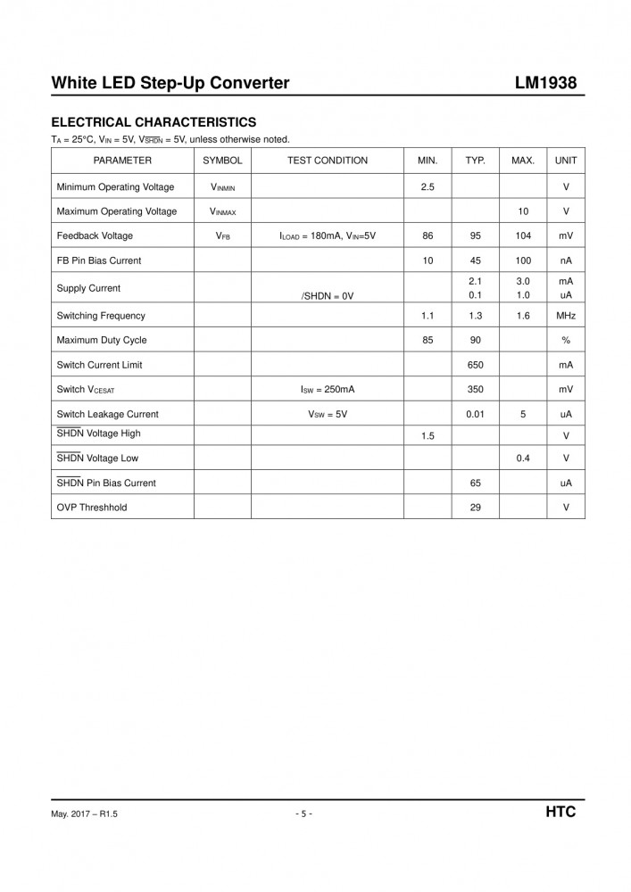 LM1938 datasheet page 5