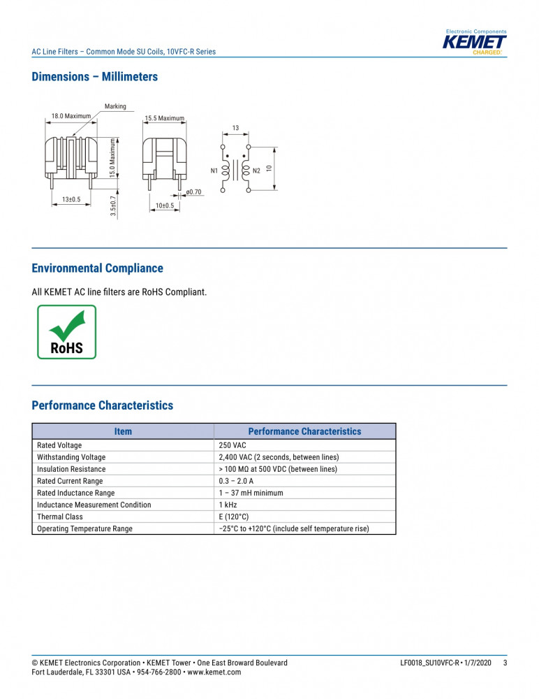 KEMET SU series datasheet page 3