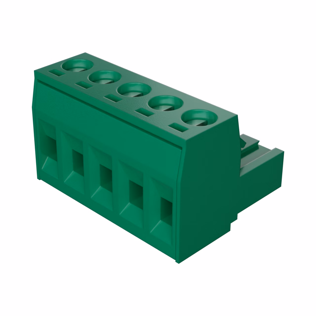 5.00mm Pitch Eurostyle Horizontal Plug, Green Housing, 5 Circuits for sale