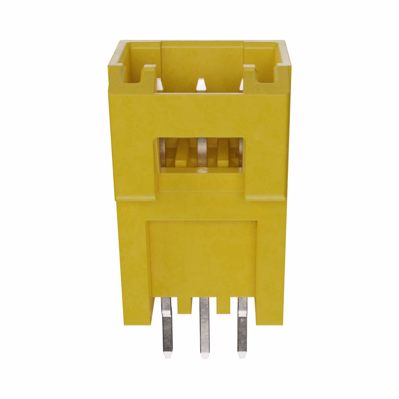2.00mm Pitch MicroTPA Wire-to-Board Header, Vertical, High Wall Type, Kinked PC Tail, with Inner Positive Lock, 3 Circuits, Yellow for sale