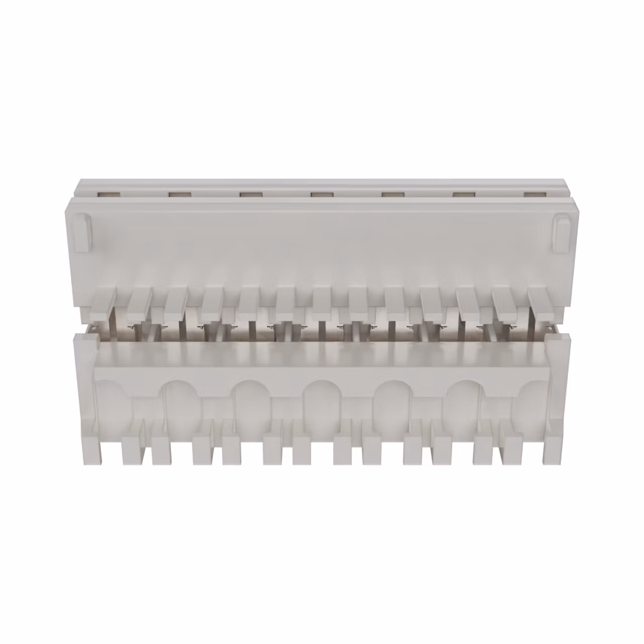 Appli-Mate RAST Power IDT Housing, 5.00mm Pitch, Direct/Indirect, Female, 7 Circuits, Code Keys B, C, D, E, F, G, H, I, J, K, L and M Removed, Open End Walls for sale
