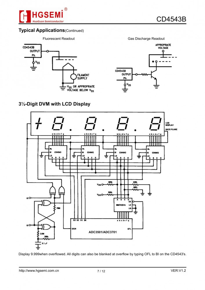 CD4543BM/TR datasheet page 7