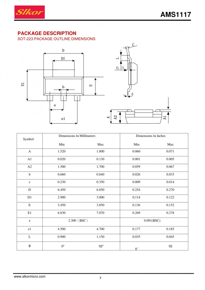 AMS1117-2.5 datasheet page 7