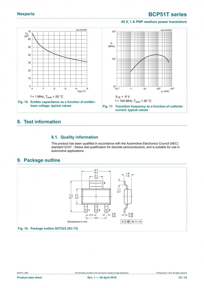 BCP51TF datasheet page 10
