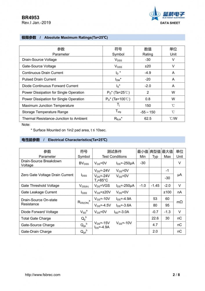 BR4953 datasheet page 2