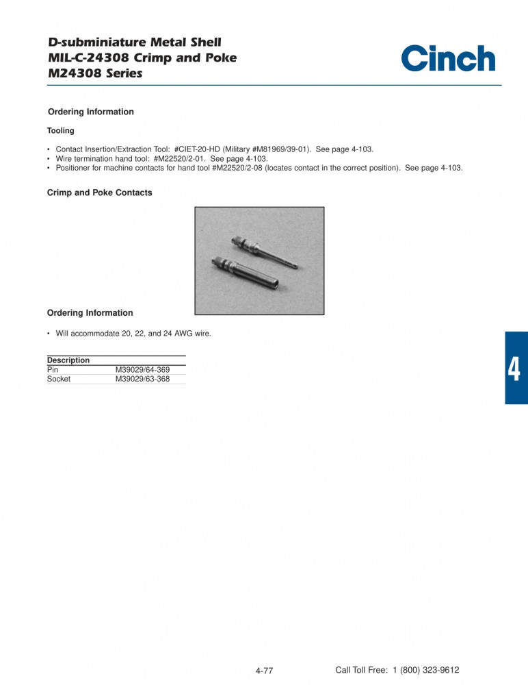 CINCH connector datasheet page 4