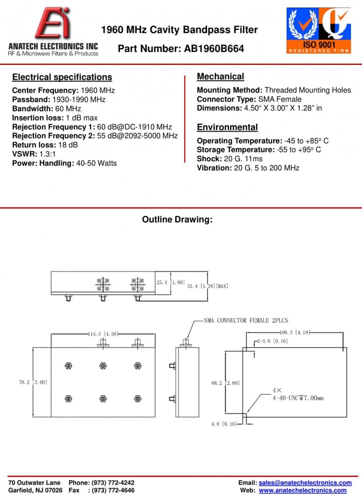 AB1960B664 technical drawing page