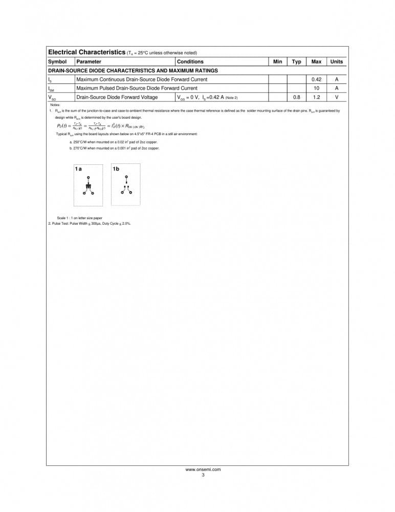 NDS355AN datasheet page 3