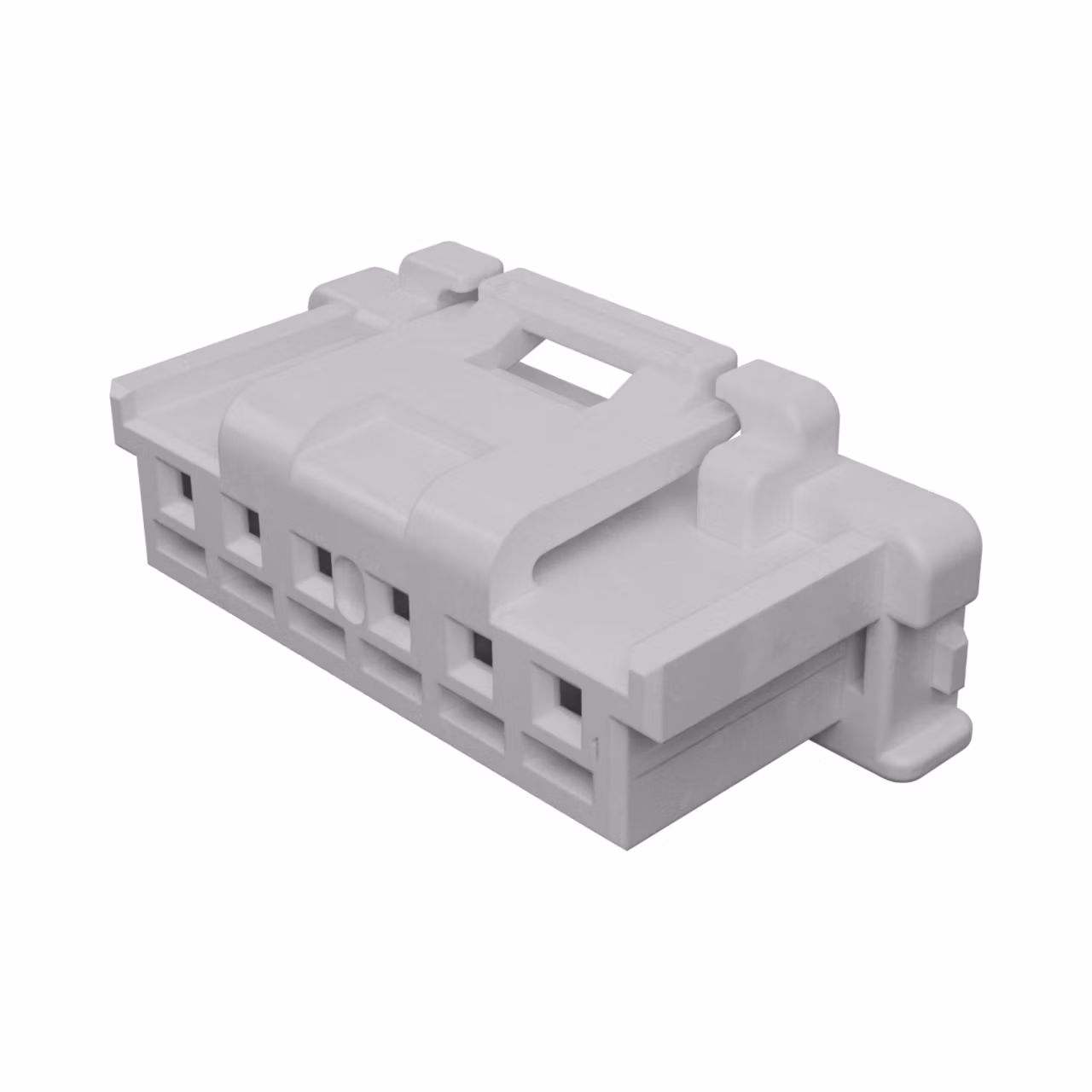 DuraClik TPA Wire-to-Board Receptacle Housing, 6 Circuits, White for sale