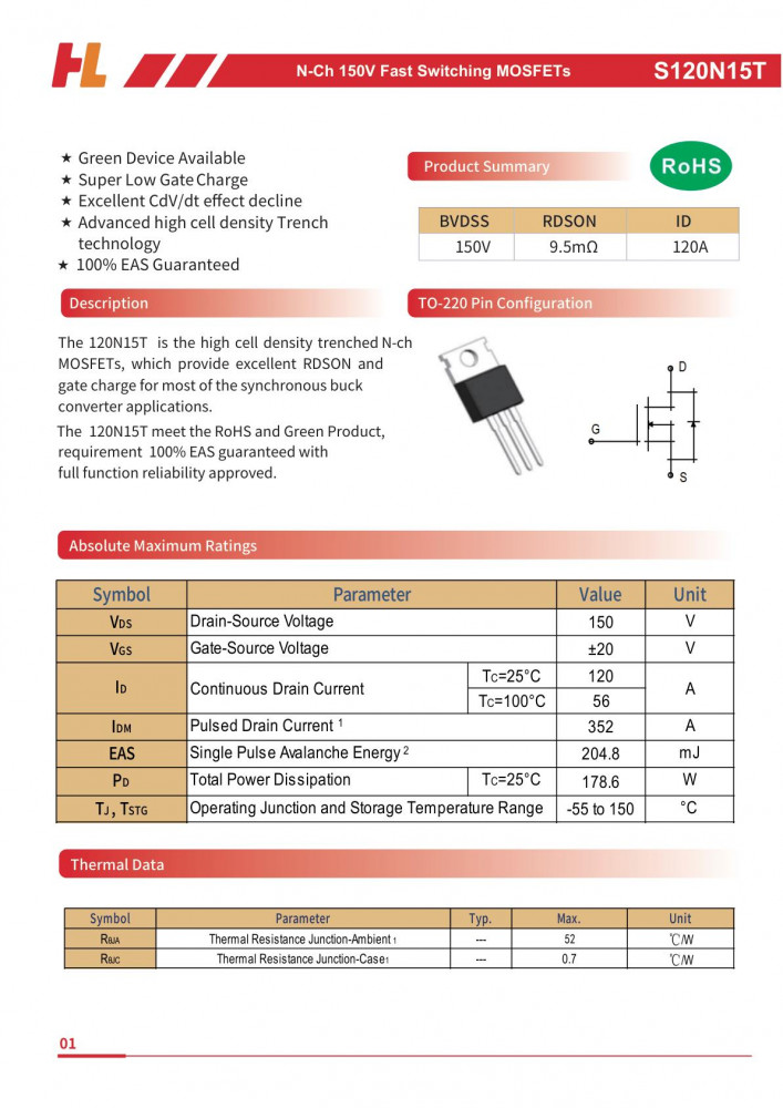S120N15T technical document page 1