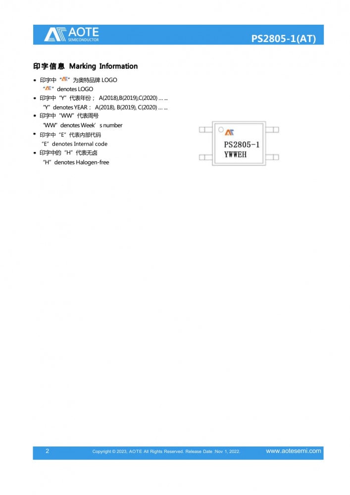 PS2805-1(AT) datasheet page 3