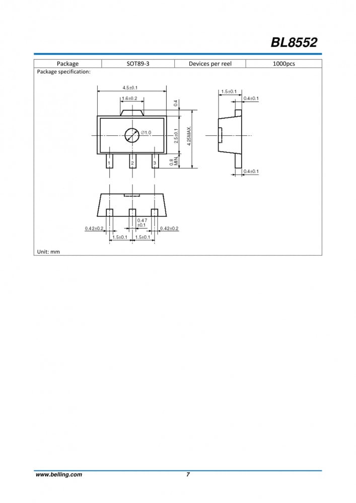 BL8552 datasheet page 7
