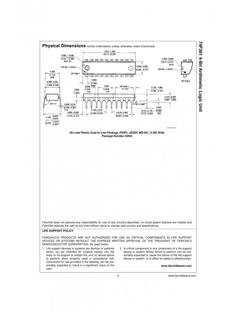 74F381SJ datasheet page 10