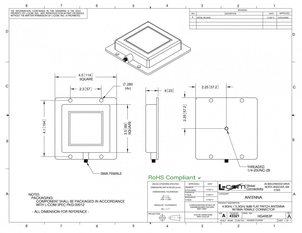 HG4953P technical document page