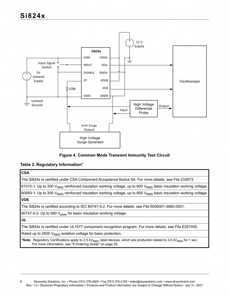 SI8241 datasheet page 8